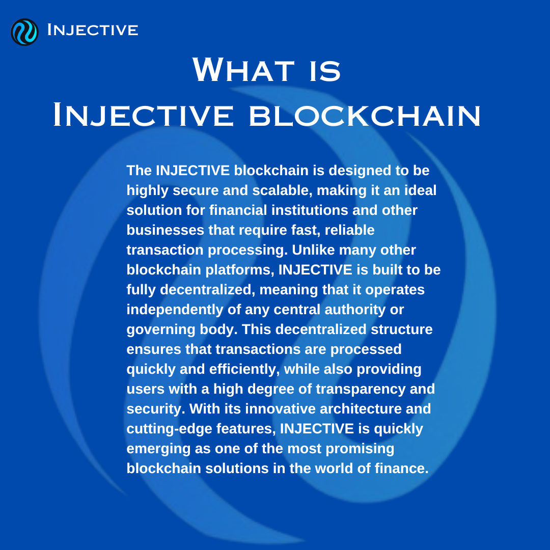 What is Injective Blockchain? | by €Ⓜ️INENT🥷 | Dec, 2023 | Medium