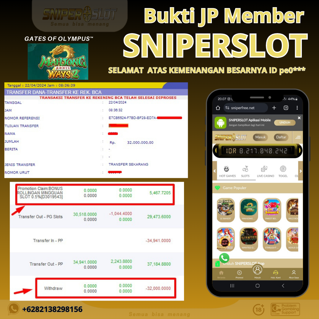 BUKTI JP SNIPERSLOT SENIN 22 APRIL 2024 - Cutsniperslot - Medium