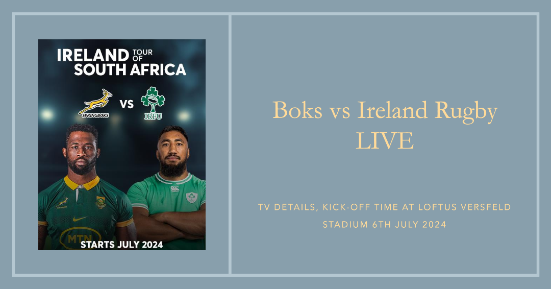 WATCH Ireland vs South Africa Boks Live Free Broadcast TV Channel 6 July 2024 | by Canelo vs ...