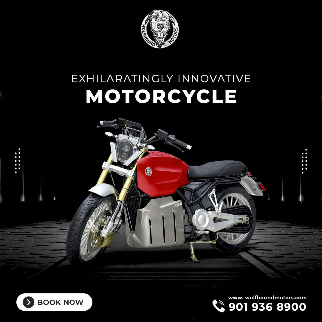 Wolfhound Motors Electric Motorcycle - Wolfhoundmotorsindia - Medium