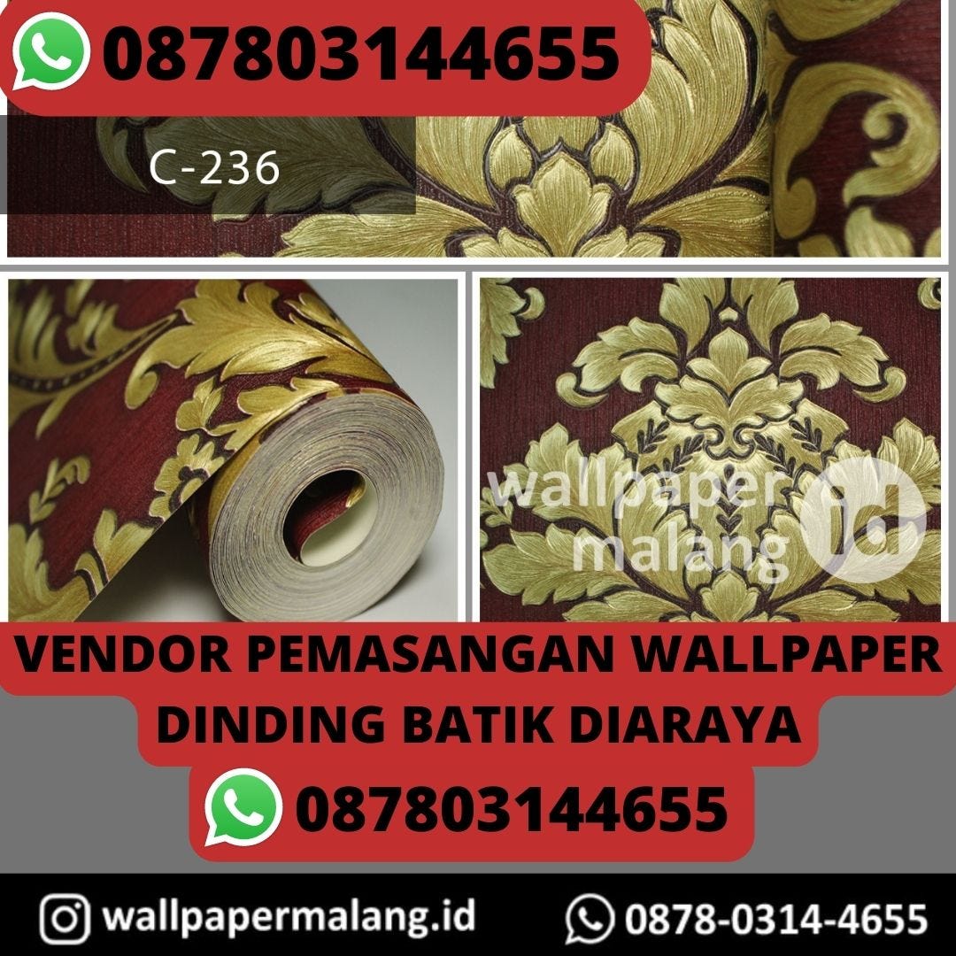 VENDOR PEMASANGAN WALLPAPER DINDING BATIK DI ARAYA | by tukang ...