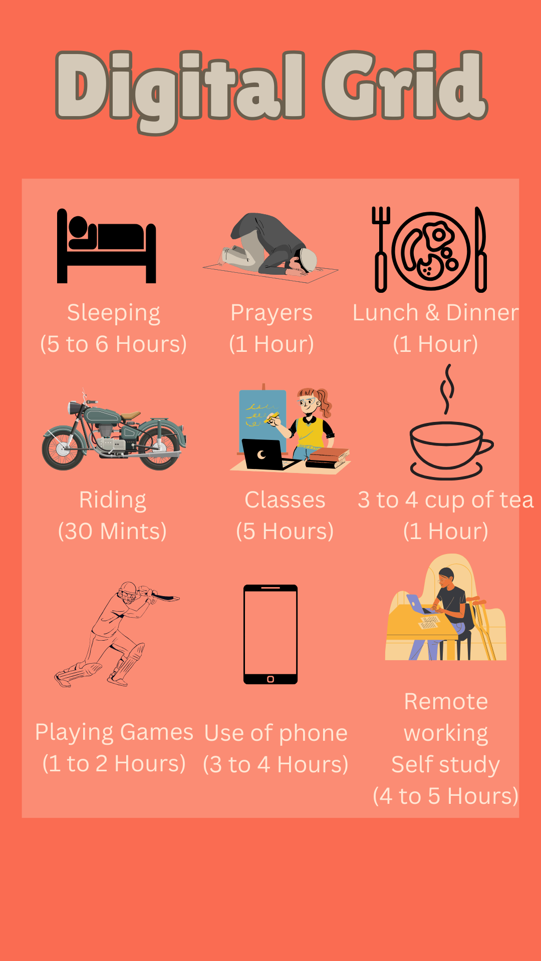 My Digital Time Grid. Today, I’m going to show you my time… | by ...