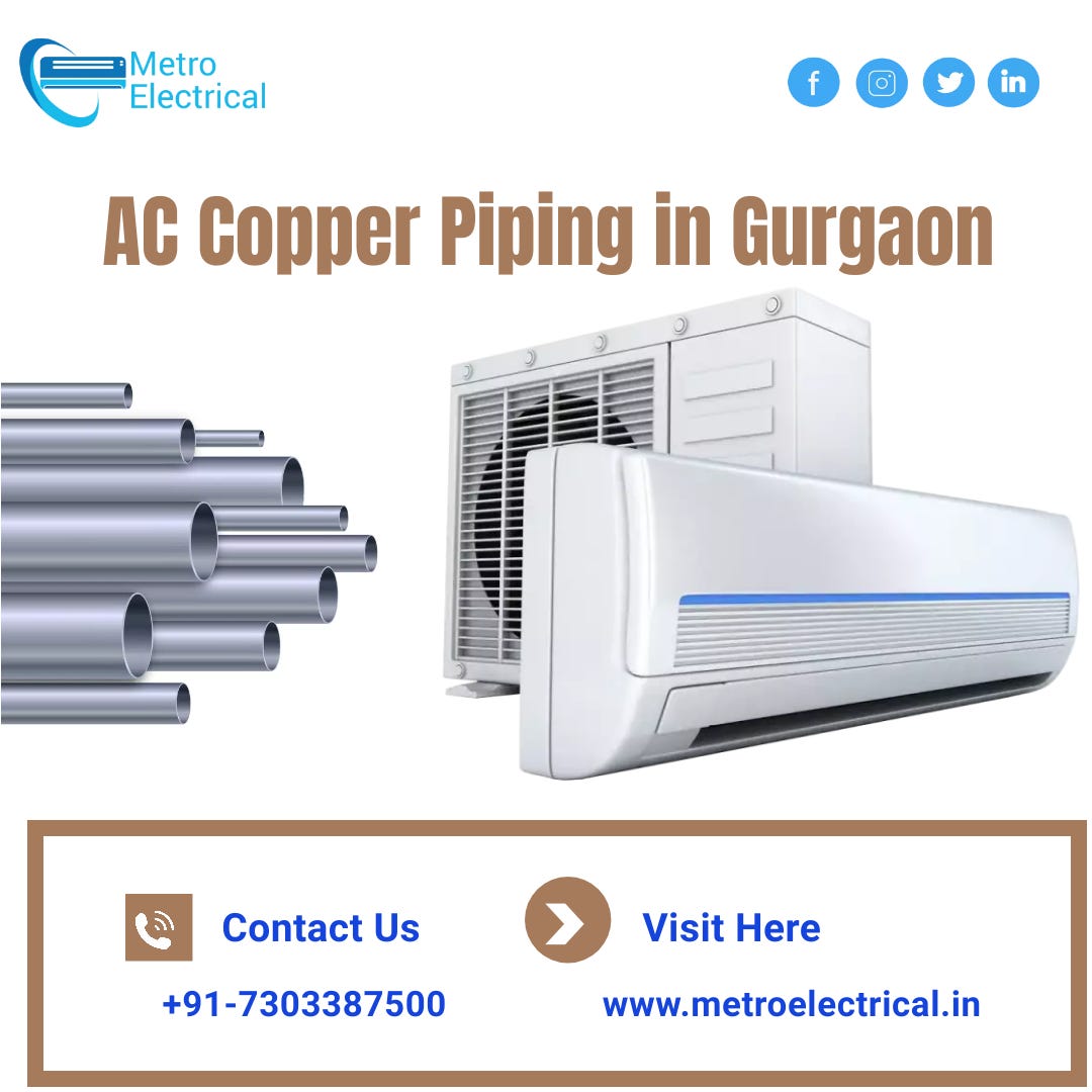 AC Copper Piping in Gurgaon - Metro Electrical - Medium
