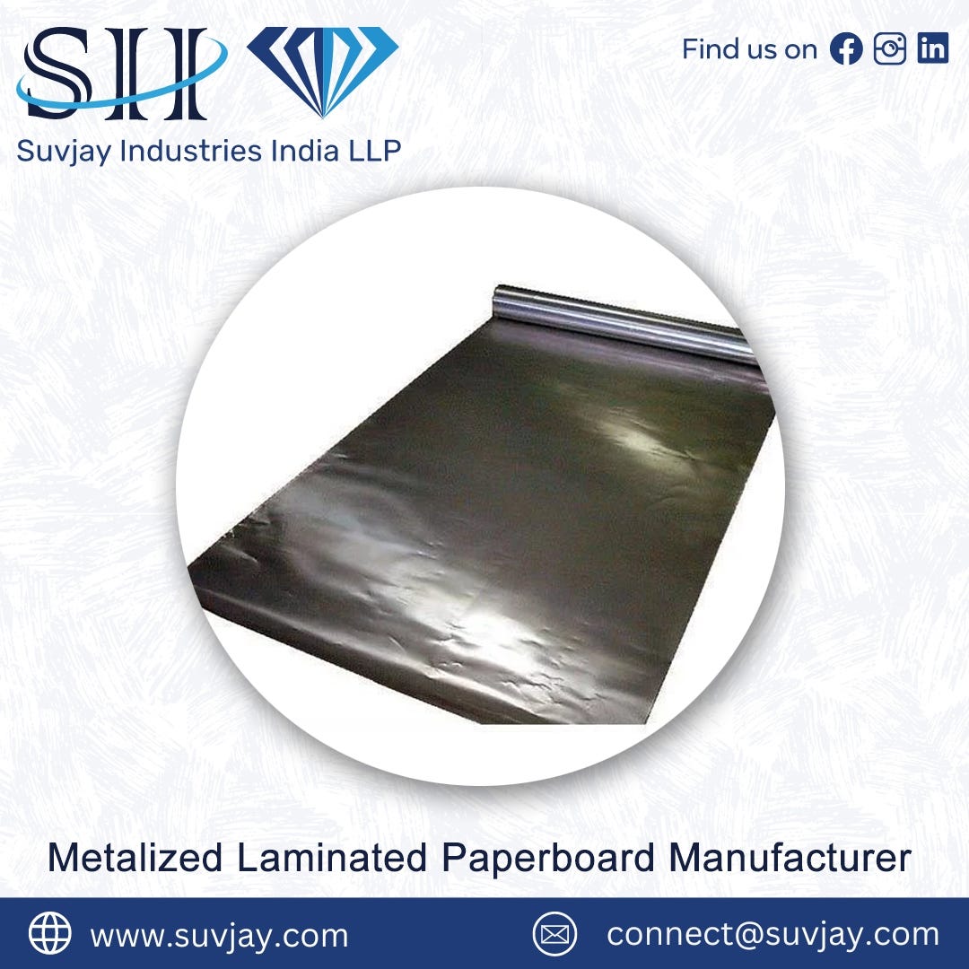 Metalized Laminated Paperboard Manufacturer | by Suvjay Industries ...
