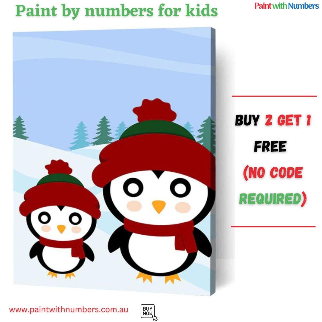 Paint by numbers for kids - Painting with numbers usa - Medium