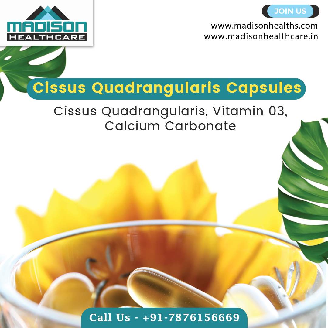 Cissus Quadrangularis Capsules - Madison Healthcare - Medium