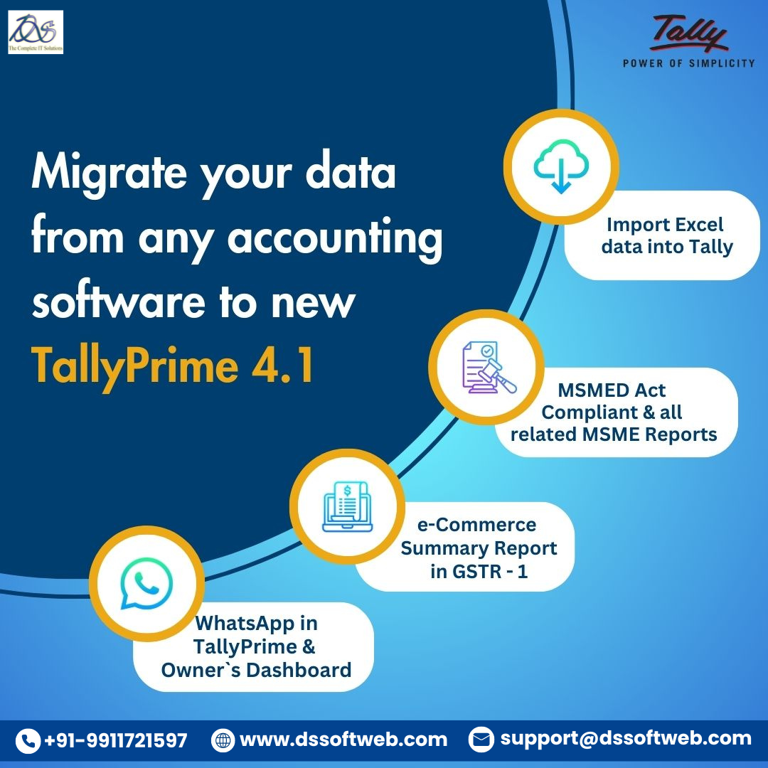 New Tally Prime Accounting Software Services -Tally Prime 4.1 | by Ds Software & Web Solutions ...
