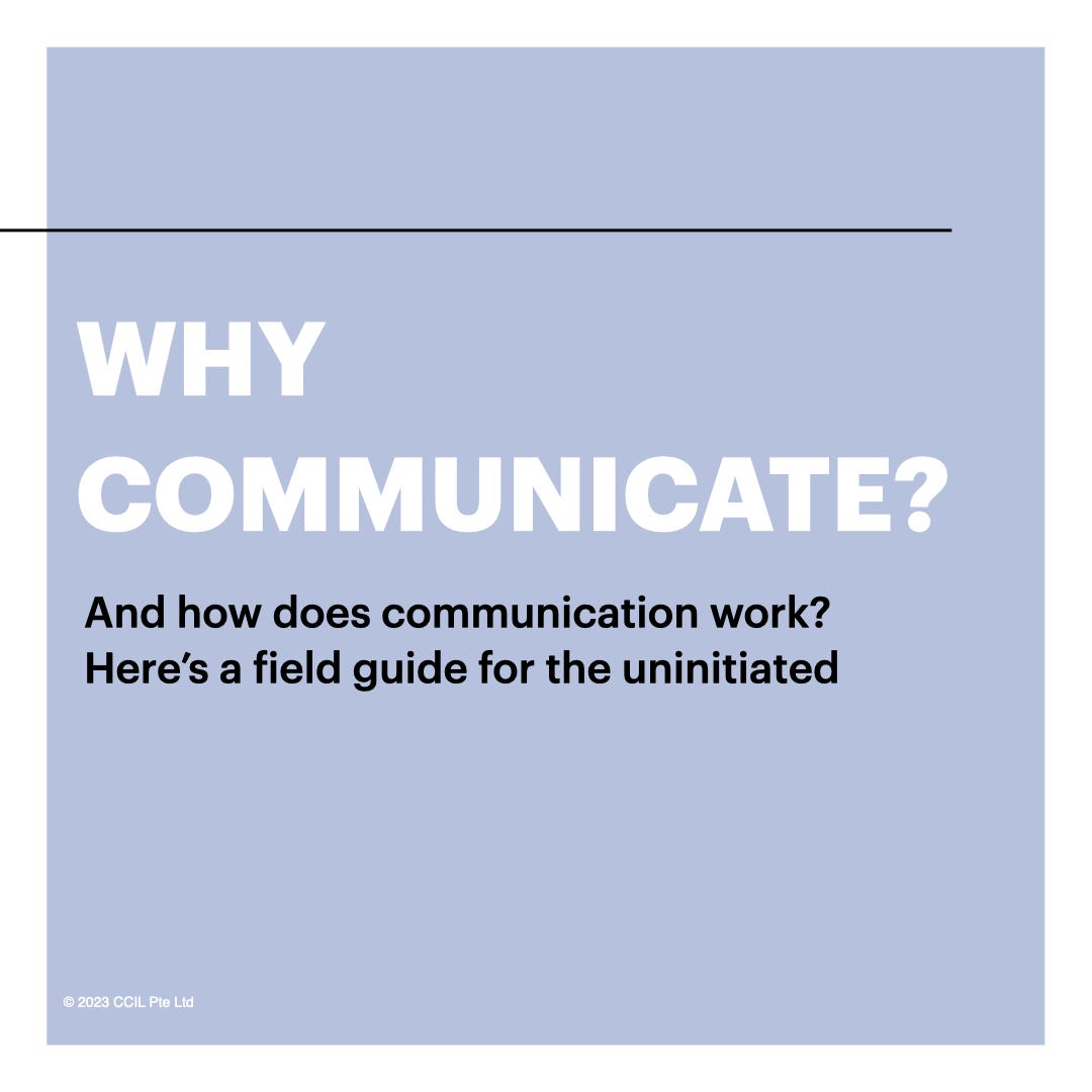 The Communication Field Guide, part one of several - Quantico CCIL - Medium