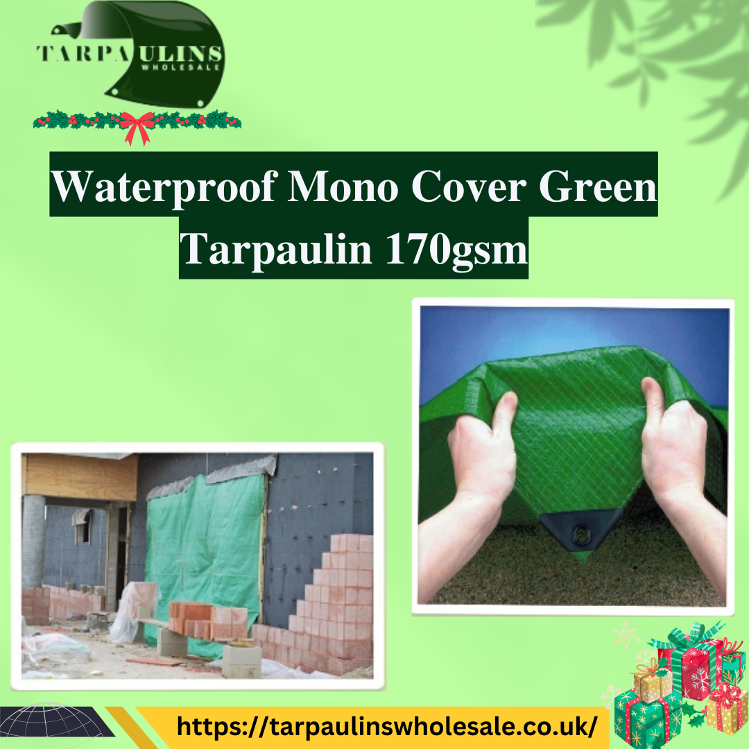 Green High-Quality Waterproof Mono Cover Tarpaulin 170gsm. - tarplin ...