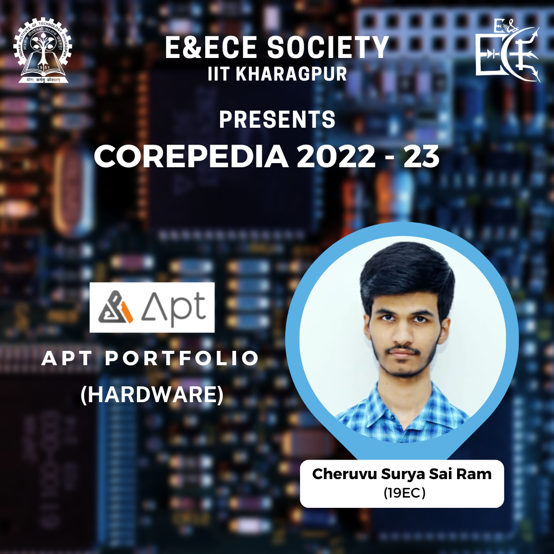 Internship at APT Portfolio (Hardware) | Cheruvu Surya Sai Ram (19EC ...