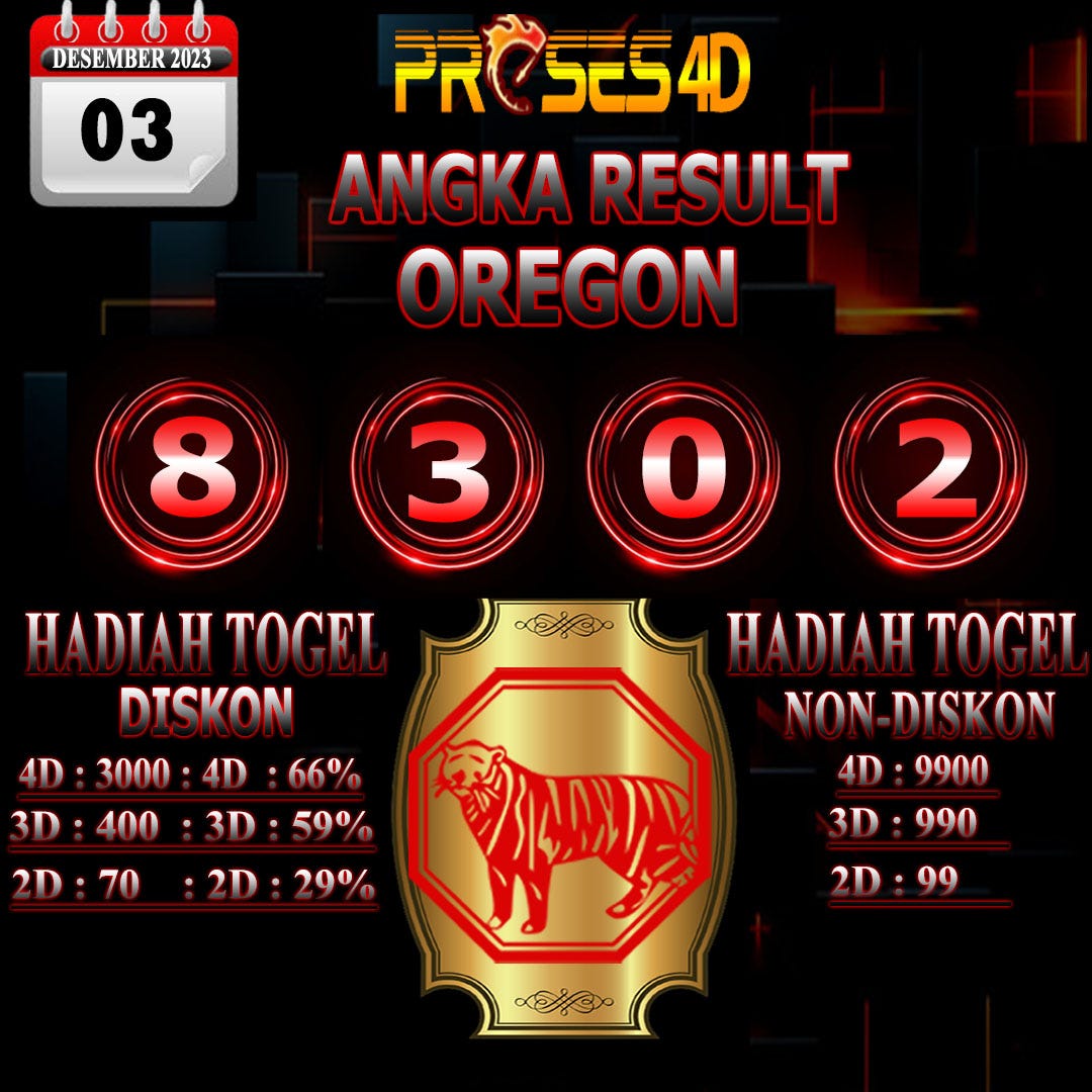 RESULT TOGEL PROSES4D 03 DESEMBER 2023 - PROSES 4D SITUS SLOT GACOR ...