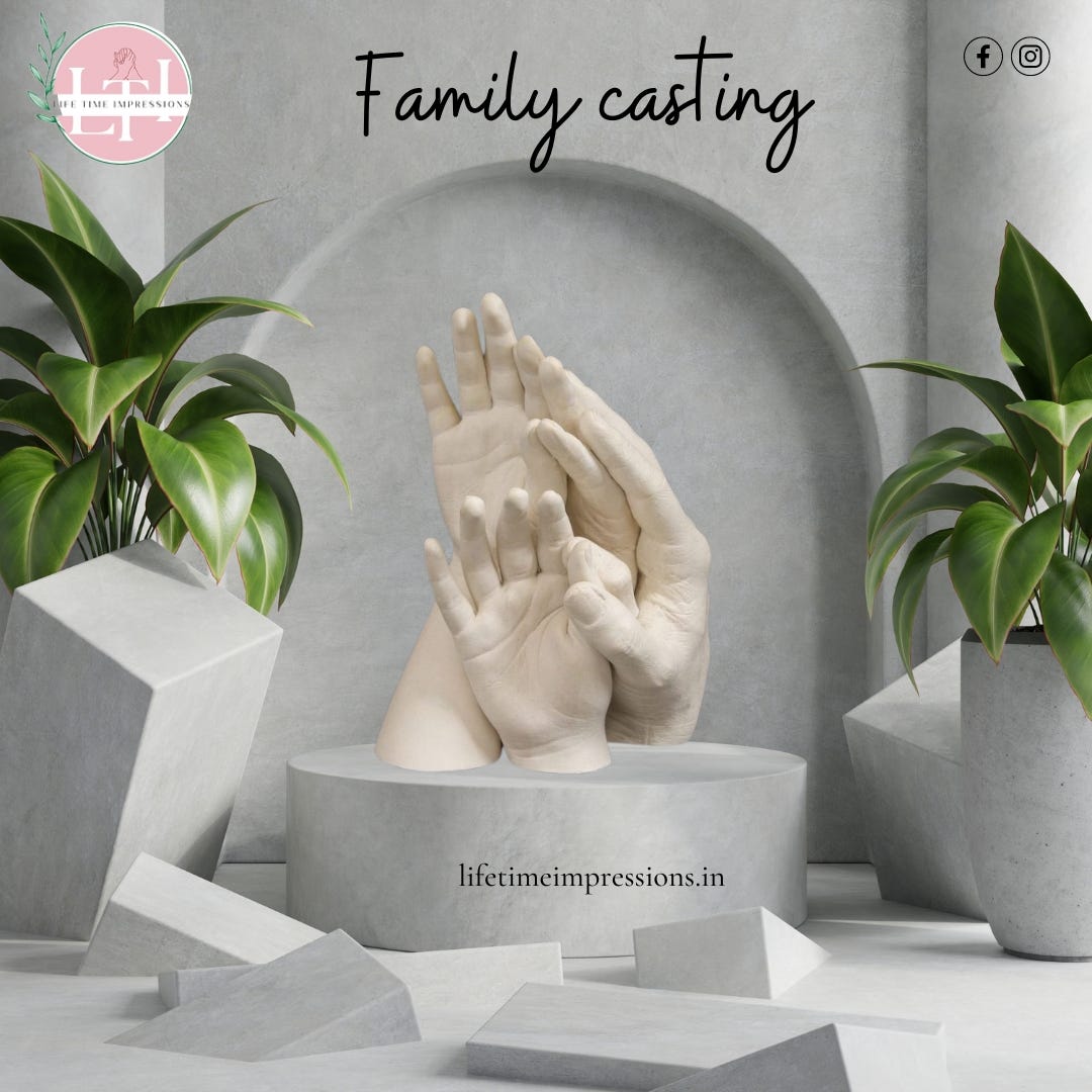 Family casting - lifetime impressions - Medium