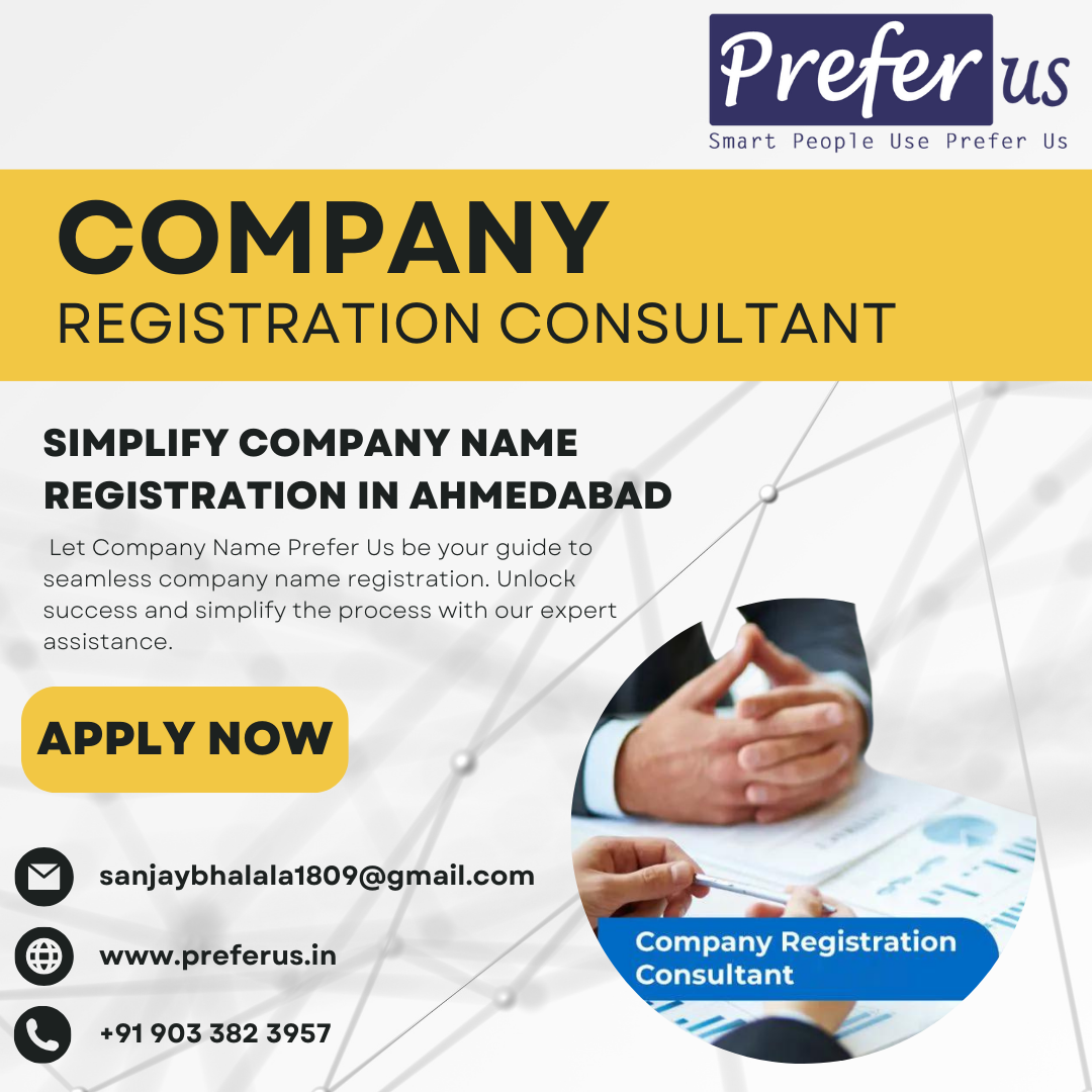 Company Registration Consultant in Ahmedabad - Prefer US - Medium