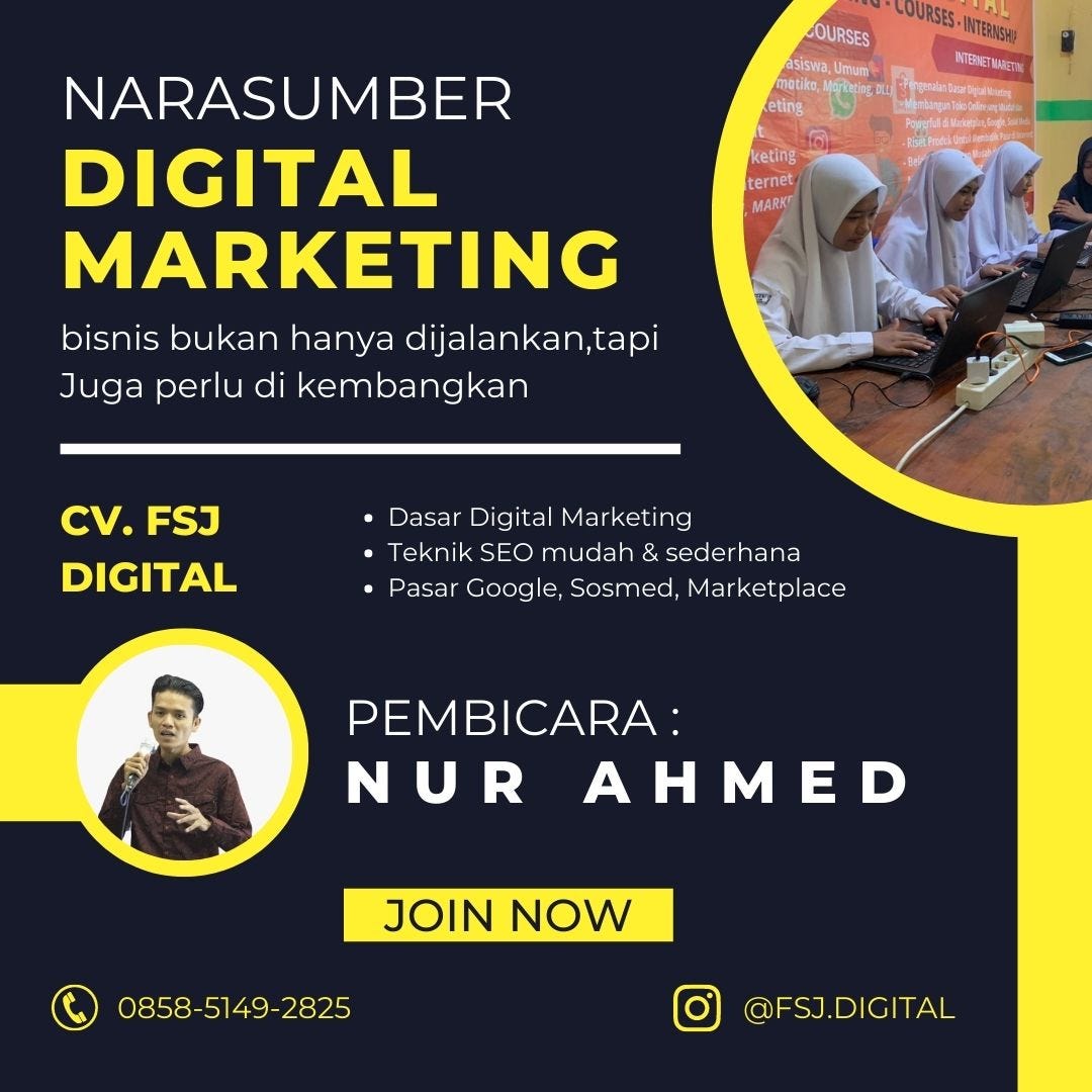 WA 0858–5149–2825, Narasumber Digital Marketing Dinas Perpustakaan dan ...