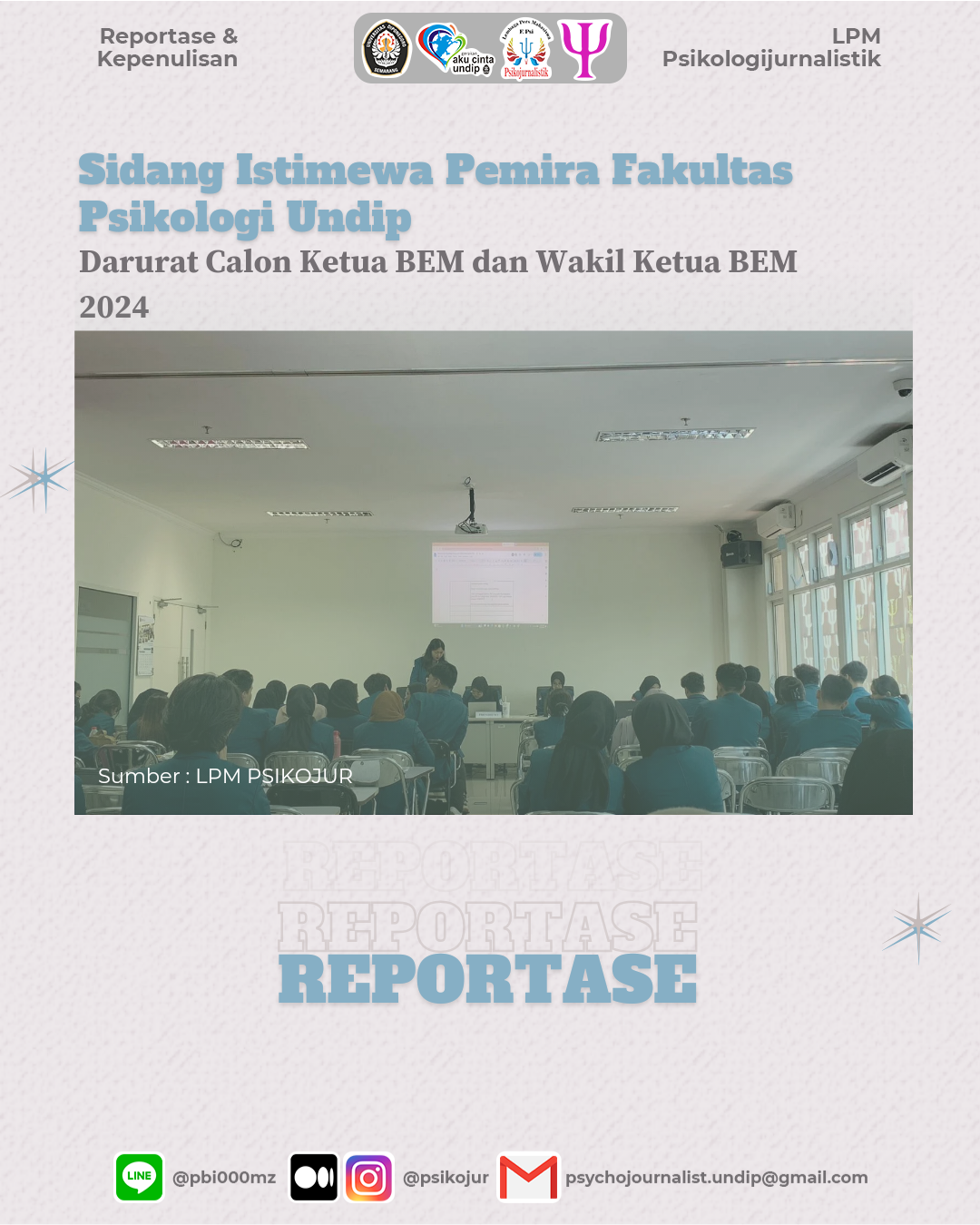 Sidang Istimewa Pemira Fakultas Psikologi Undip: Darurat Calon Ketua BEM dan Wakil Ketua BEM ...
