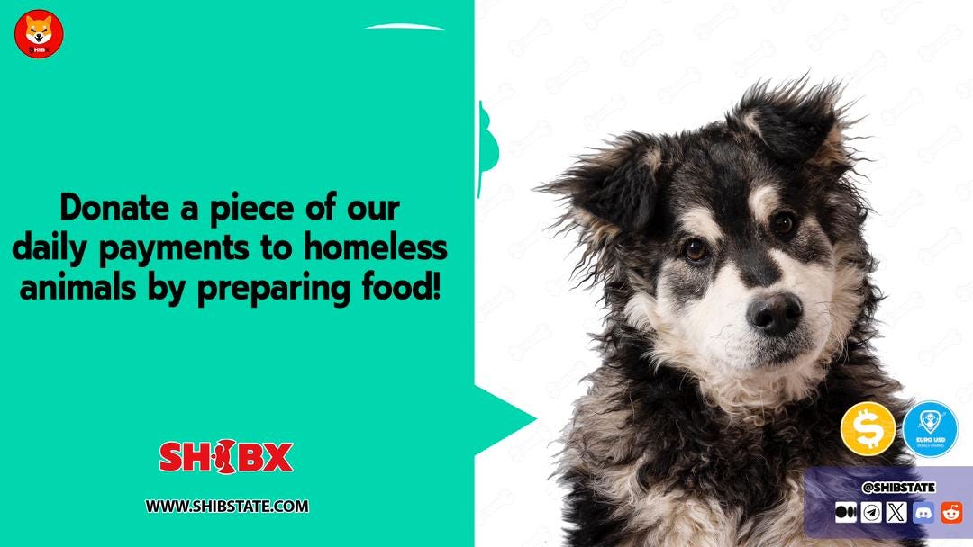 Donate a piece of our daily payments to homeless animals by preparing ...