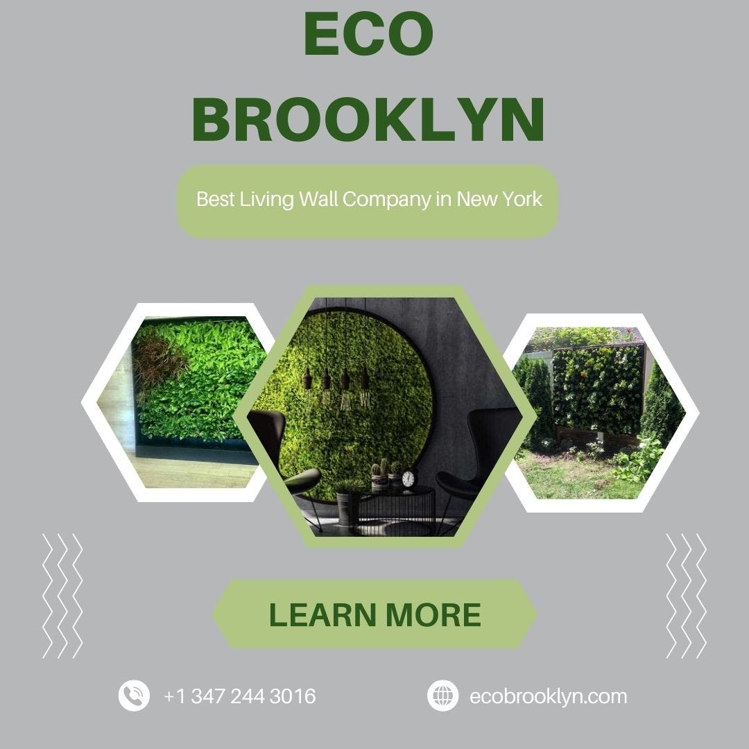 Commercial Moss Wall Art in New York - Eco Brooklyn - Medium