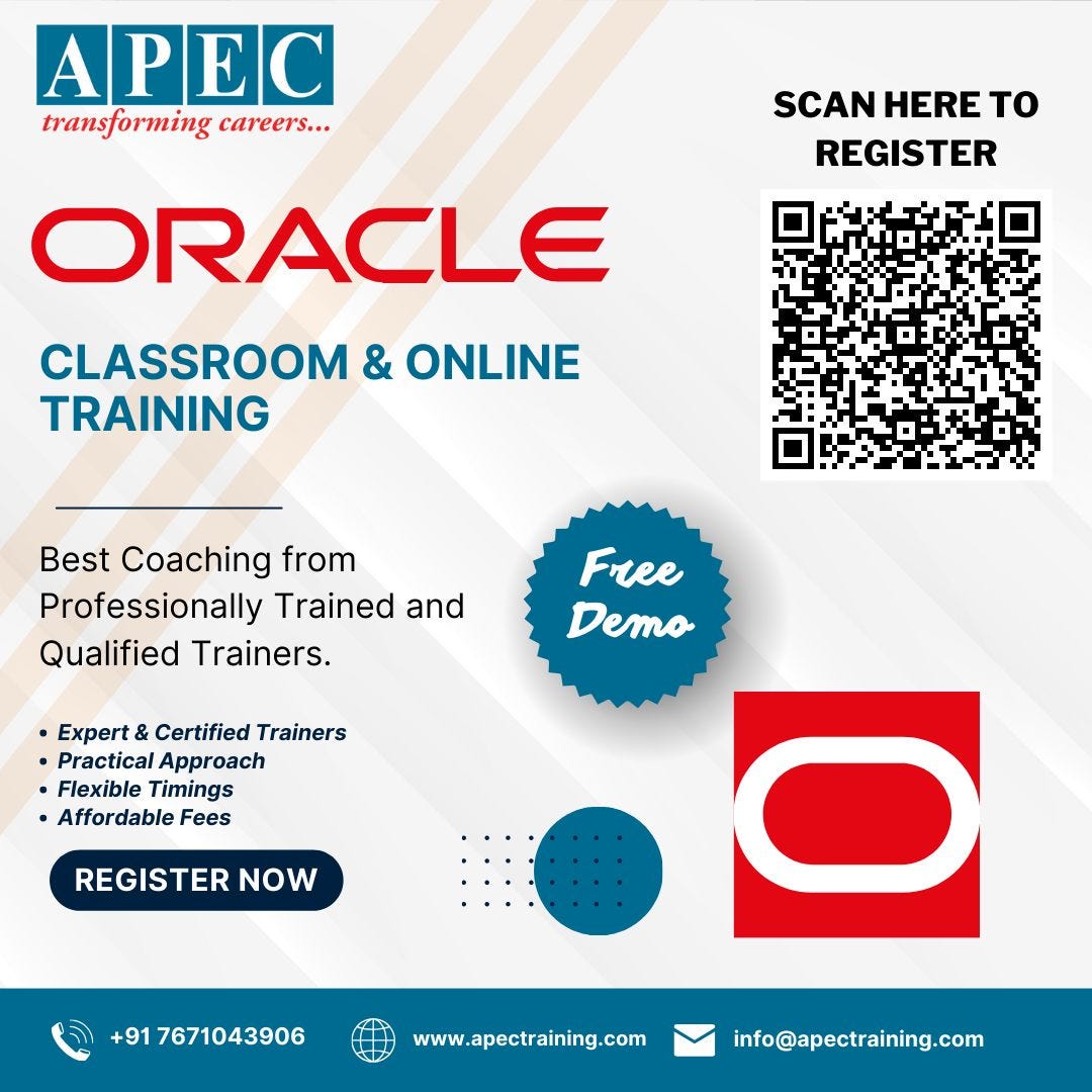 Oracle Training In Hyderabad Oracle Training In Hyderabad — Elevate… By David Marlin Mar