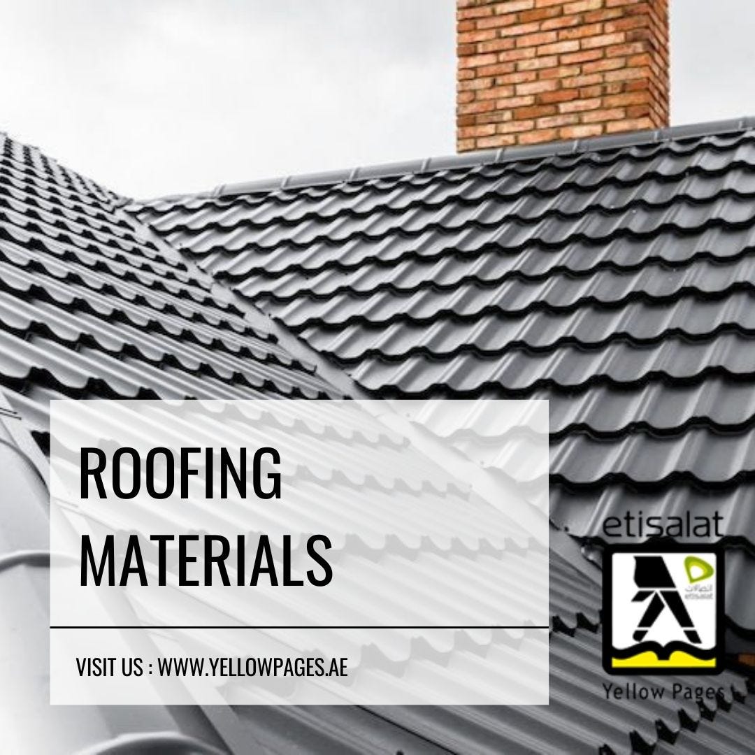 Roofing Materials at Best Price in UAE - samar singh - Medium