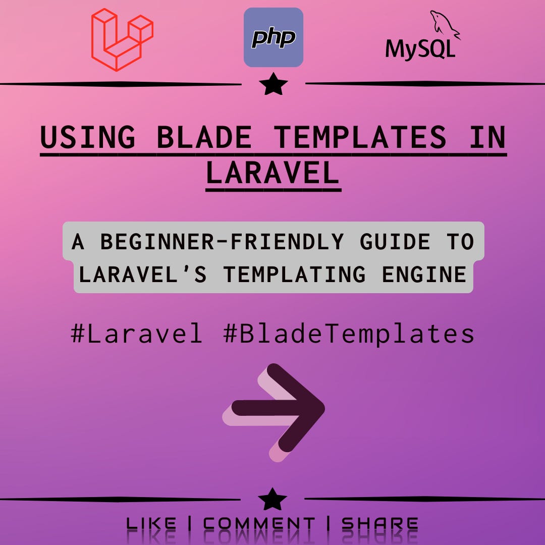 🧩 Using Blade Templates in Laravel - A Beginner’s Guide | by Rohit ...