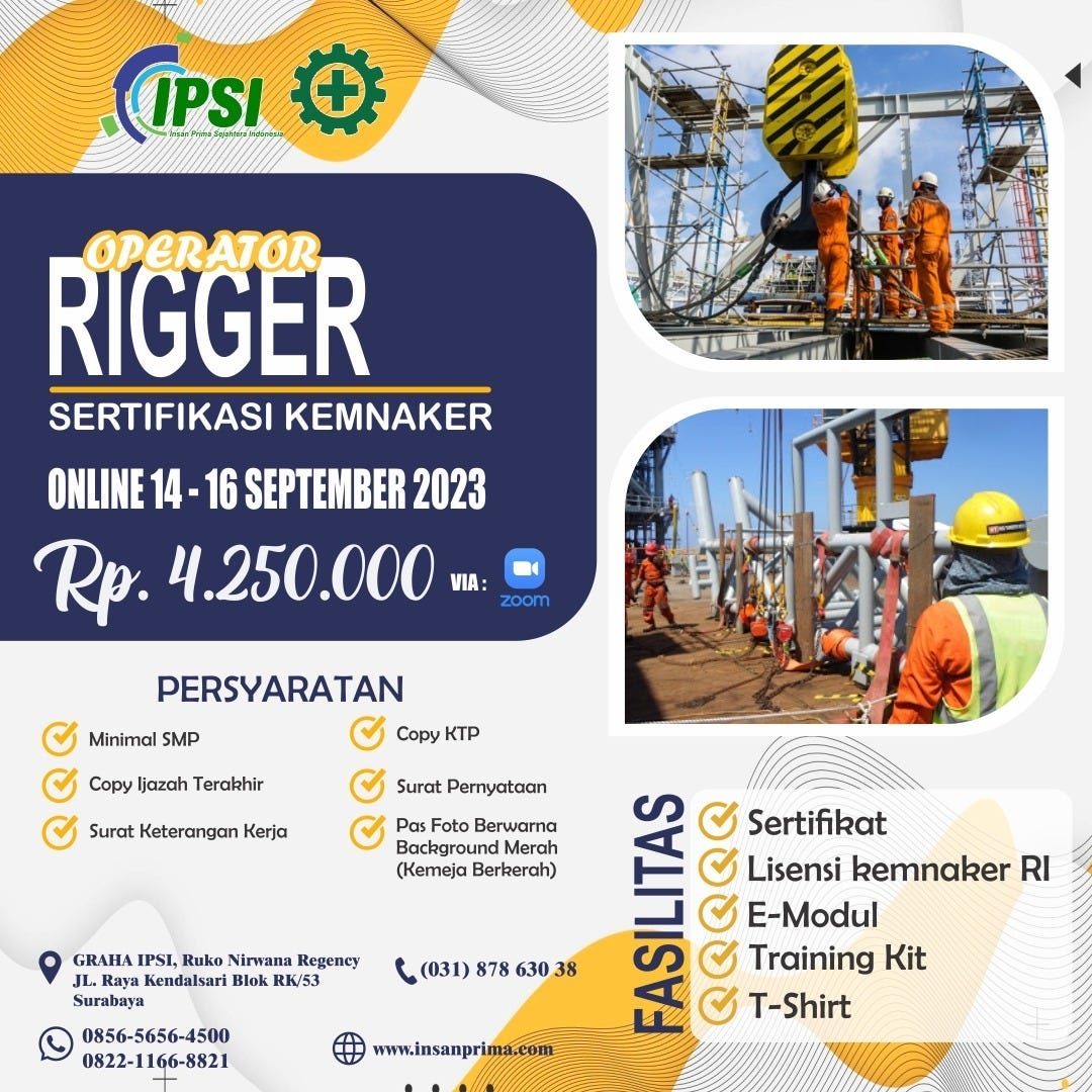 OPERATOR RIGGER TERBAIK. WA : (0856-5656-4500) (0822-1166-8821)… | by ...