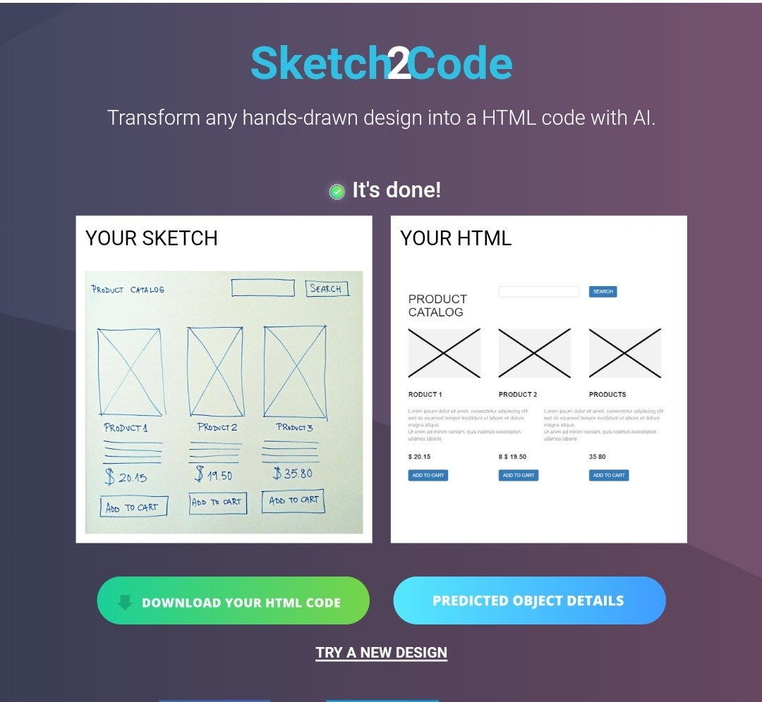 ลองเล่น Sketch2Code เครื่องมือใหม่จาก Microsoft | by Sirasit Boonklang | Medium