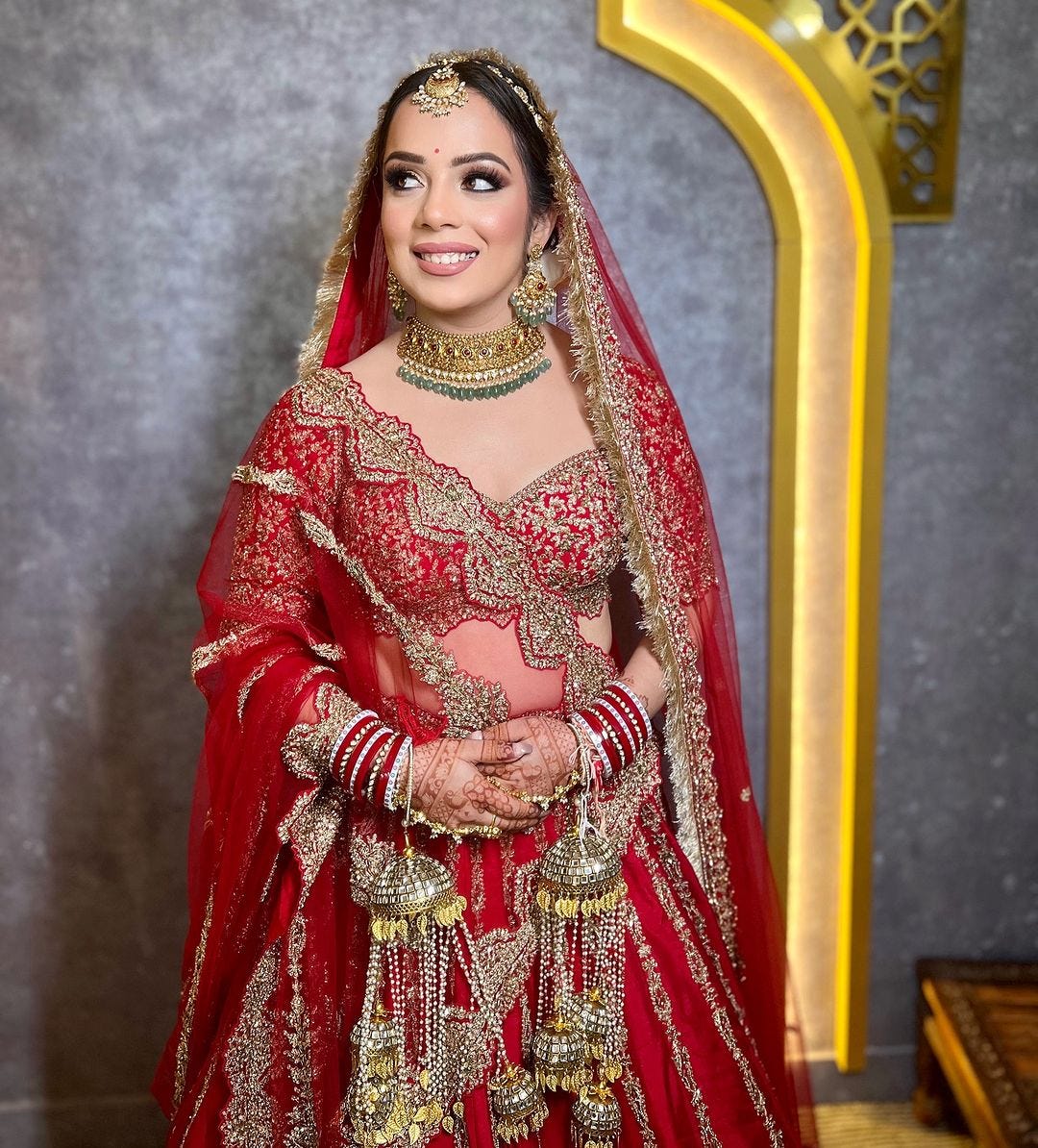 Top bridal makeup artist in Lucknow- Rrupantarr Luxury Salon & Makeup ...