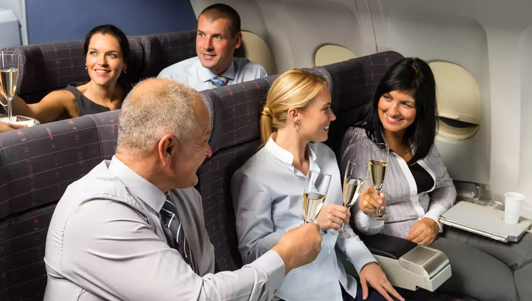 Airplane Passengers Celebrate Unmasked Breathing While Making Future ...
