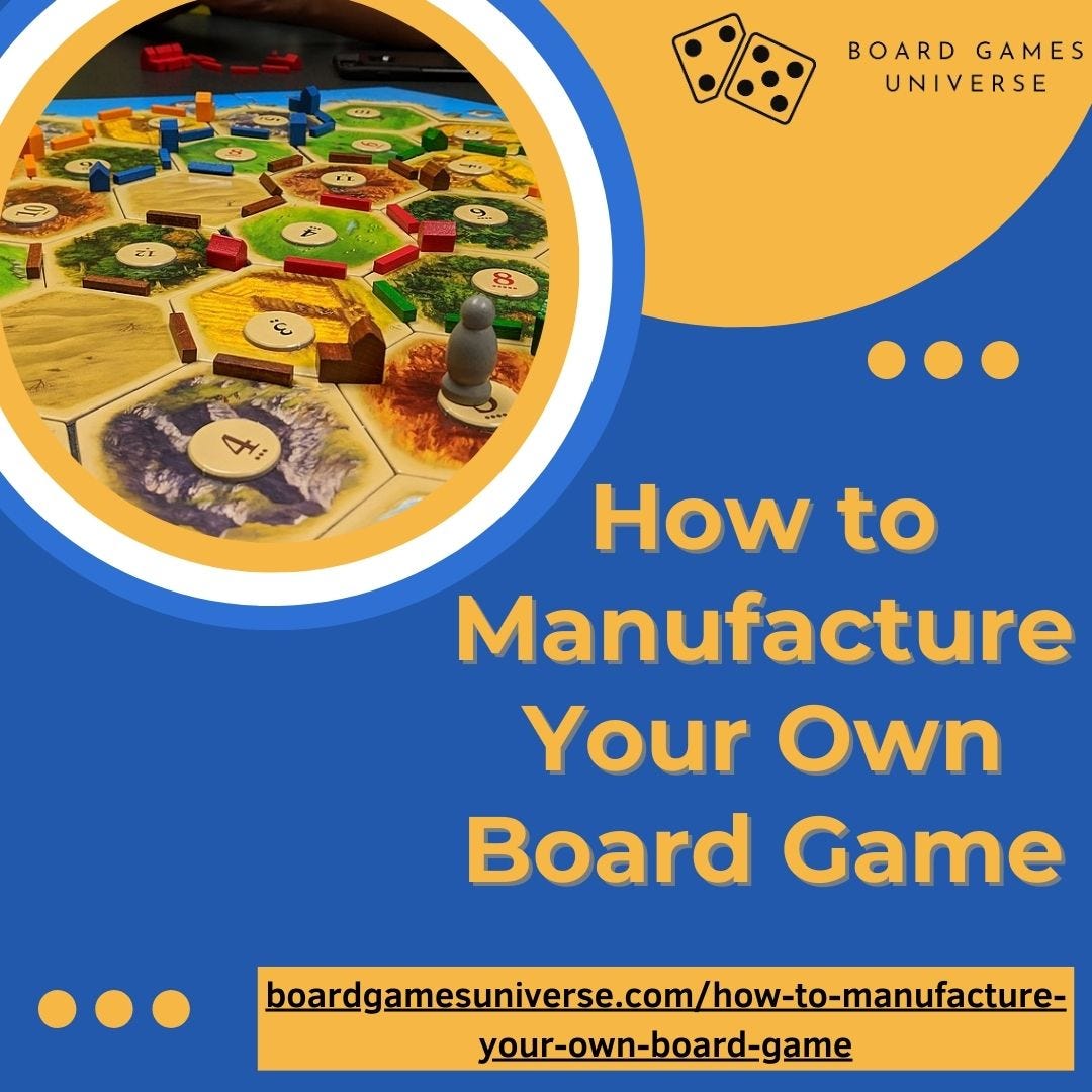 How to Manufacture Your Own Board Game - Board Games Universe - Medium