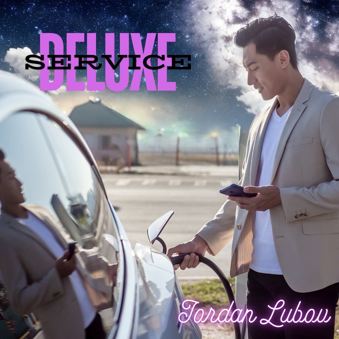 Deluxe Service. Charging his electric car while getting… | by Jordan ...
