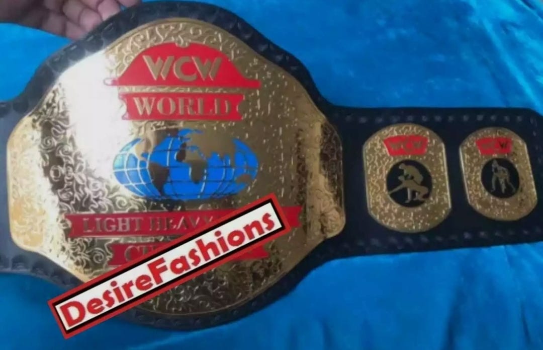 WCW World Light Heavyweight Wrestling Championship Belt Item link ...