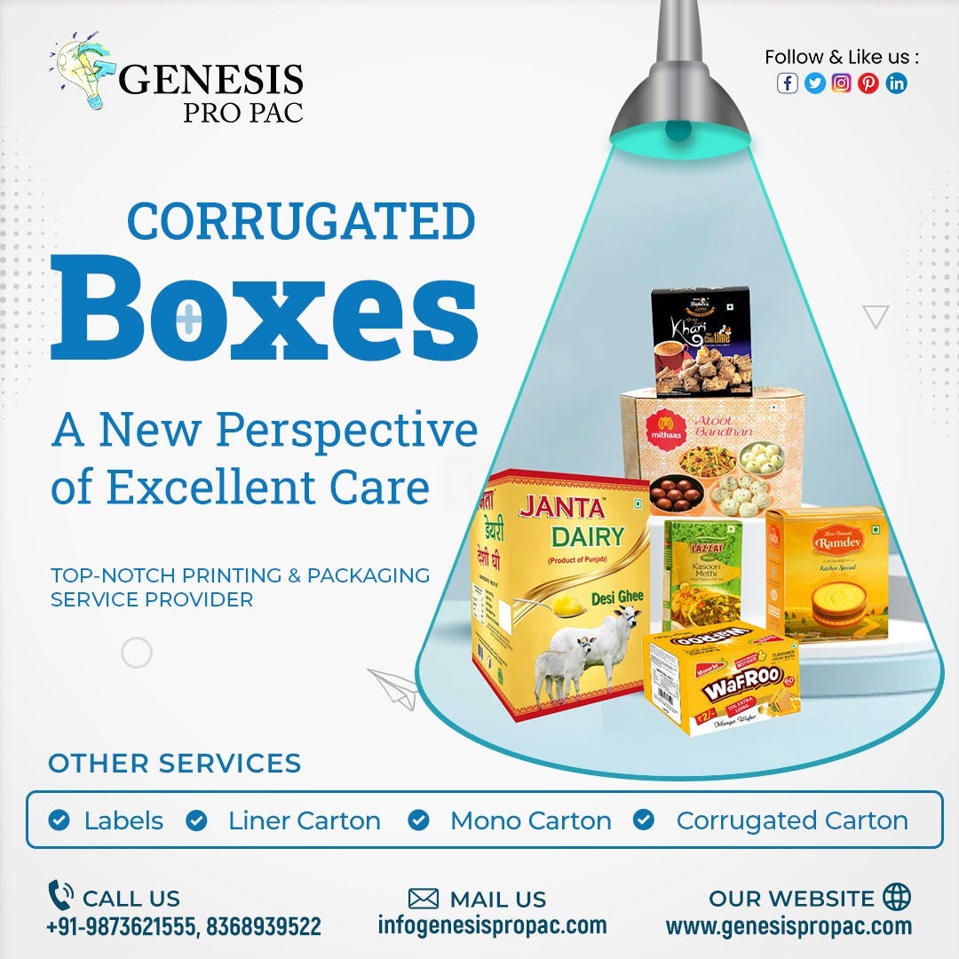 B Fluted Corrugated Box in Noida | Genesis Pro Pac | by Genesis Pro Pac ...