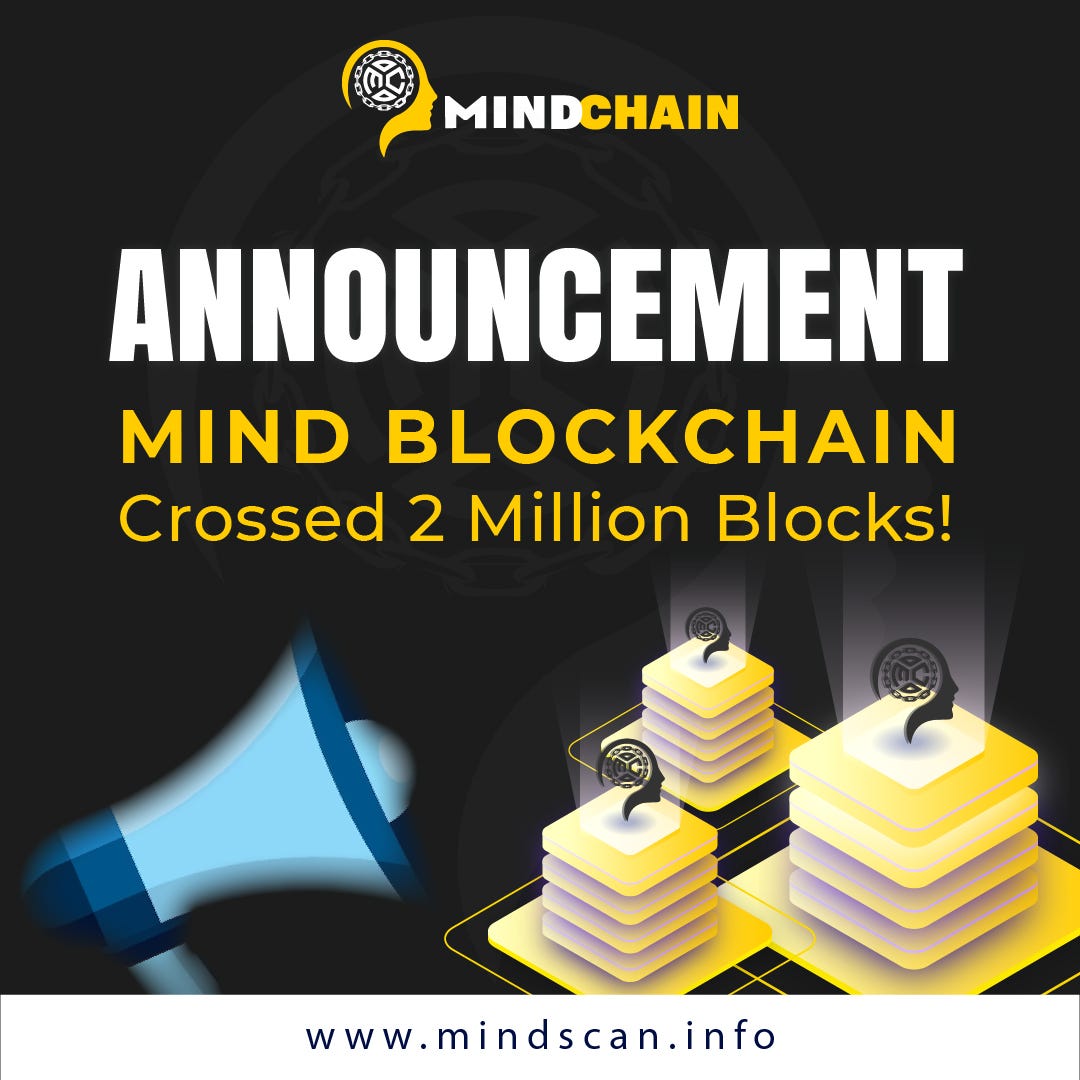 🚀We’re thrilled to announce that MIND Blockchain network has achieved a monumental milestone of ...