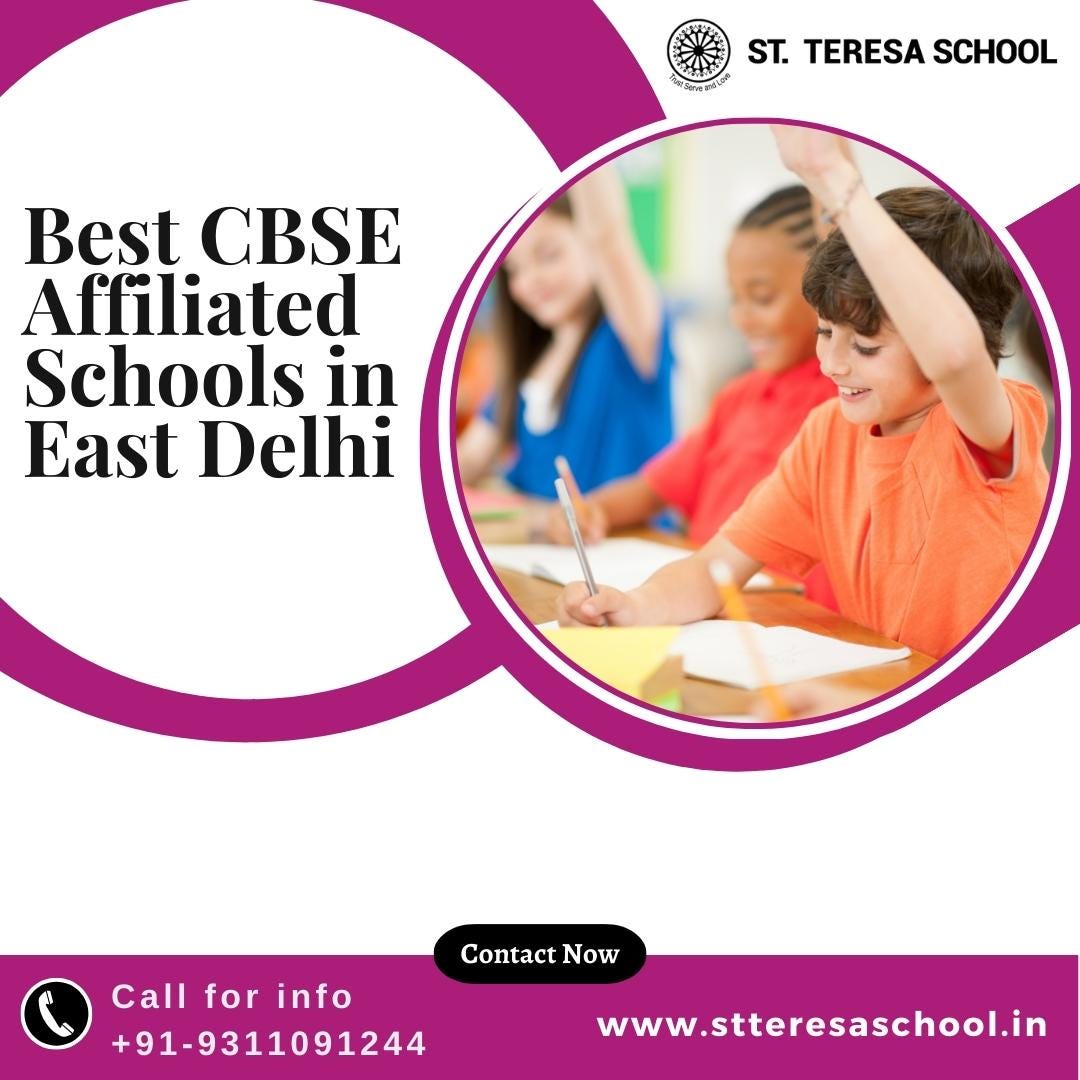 Best CBSE Affiliated Schools in East Delhi - St. Teresa School - Medium