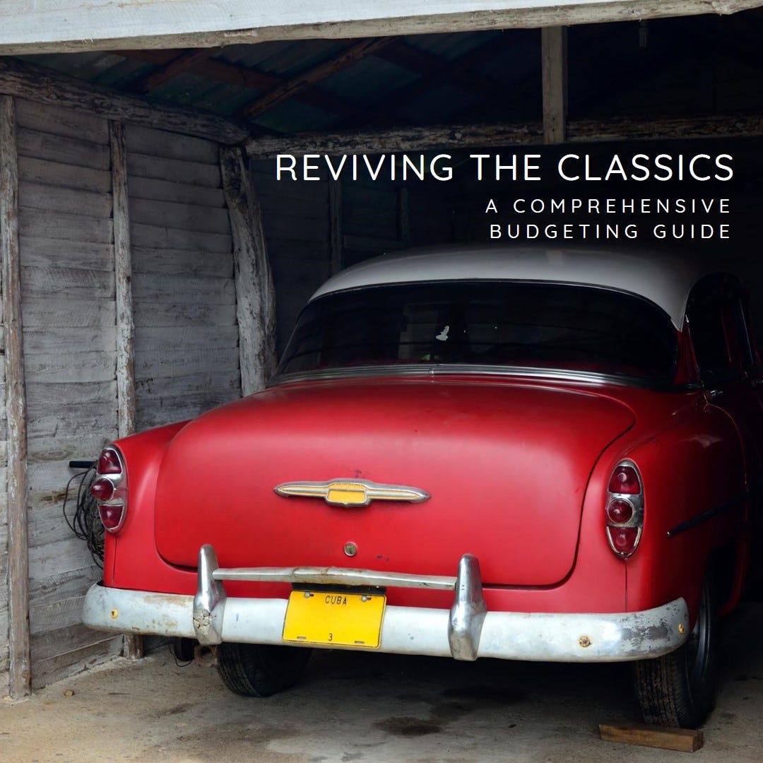 A Comprehensive Budgeting for Your Classic Car Restoration Project | by ...