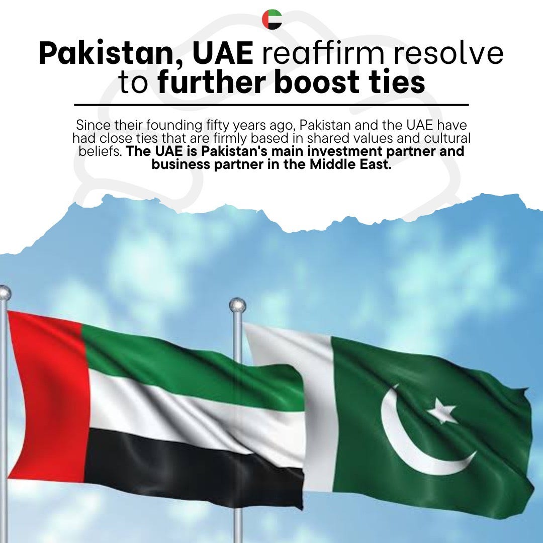 Pakistan and the UAE reaffirm their commitment to expanding bilateral ...