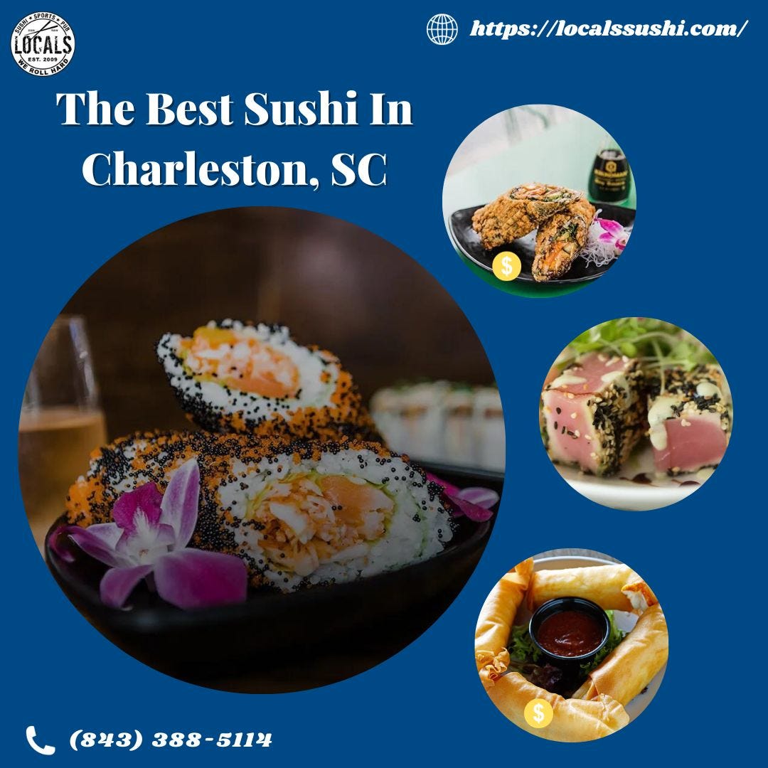 Indulge in the Finest Sushi in Charleston at Locals Sushi & Sports Pub ...