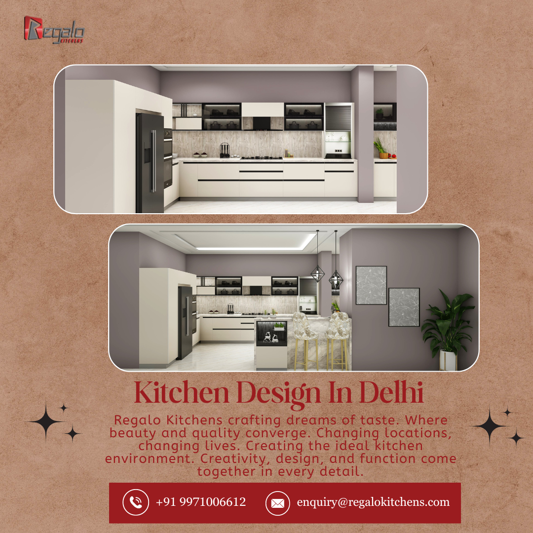 Kitchen Design In Delhi | Regalo kitchens - Regalo kitchens - Medium