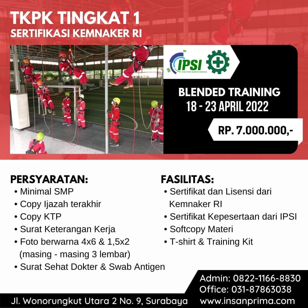 TKPK Tingkat 1 - Materi pelatihan operator crane - Medium