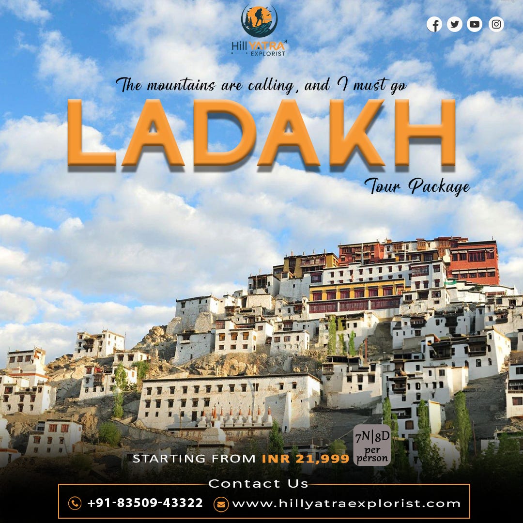Discover Ladakh with Hill Yatra! 🏔️🚙 Embark on an unforgettable journey ...