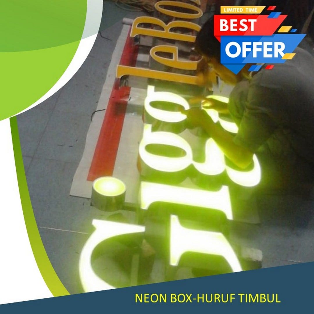 PROMO!! NEON BOX MURAH, HURUF TIMBUL, BALIHO WA 0882 2009 O167 - risma ...