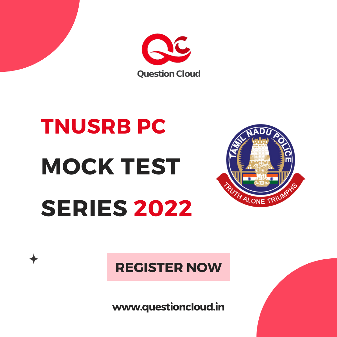 TNUSRB PC Mock Test Series 2022 - question cloud - Medium