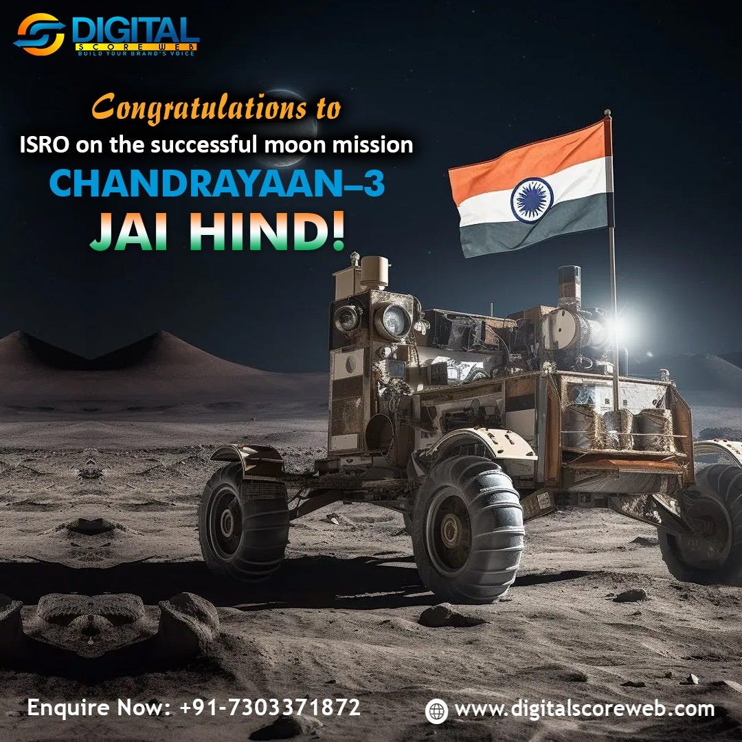 Proud Moment For INDIA Congratulations to ISRO on the successful Moon ...