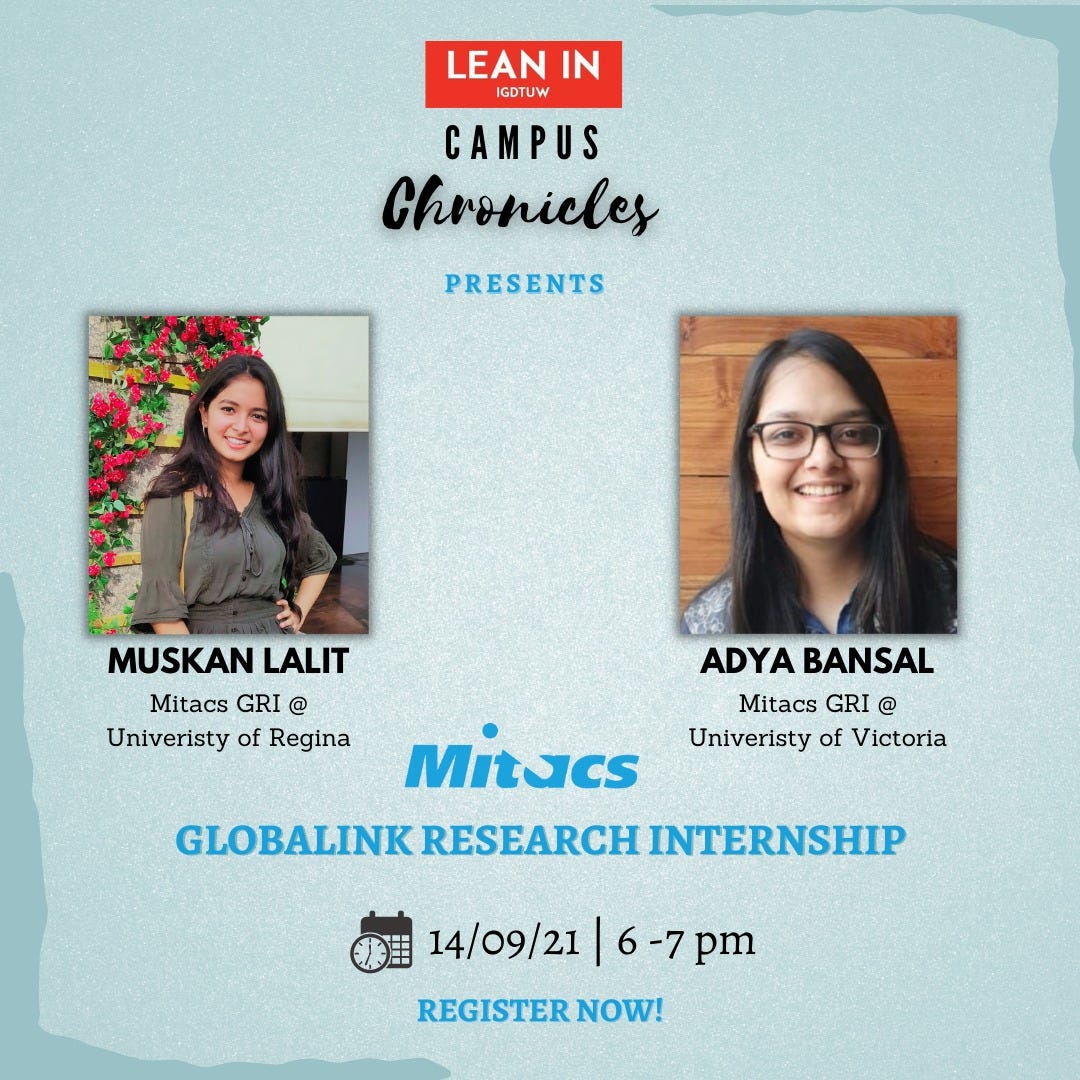 Mitacs Globalink Research Internship | by Lean In IGDTUW | Medium