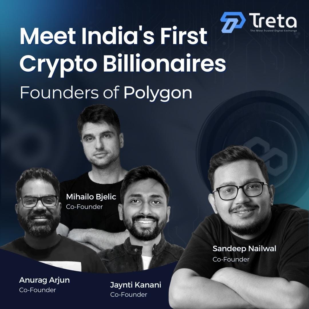 Meet India’s First Crypto Billionares - Treta Exchange - Medium