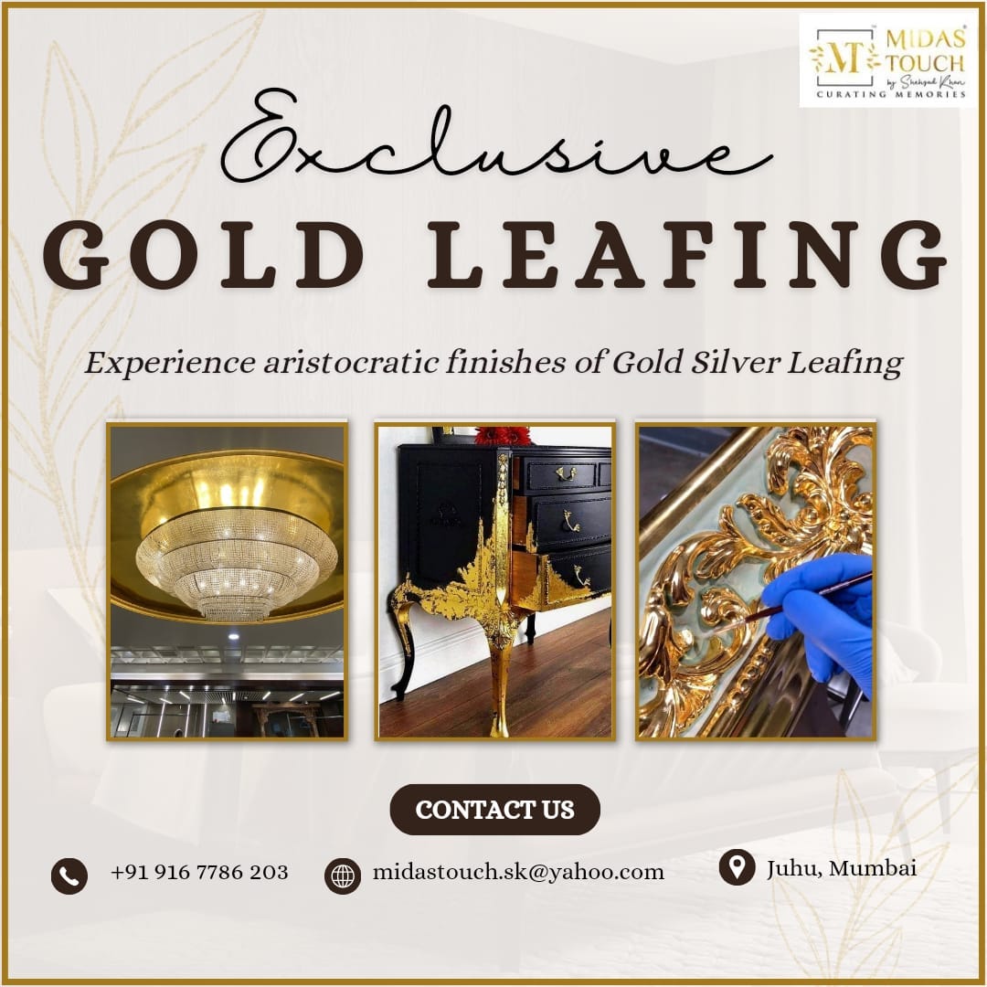 Exclusive Gold Leafing (Gilding) Art in Juhu, Mumbai — MIDAS TOUCH by ...