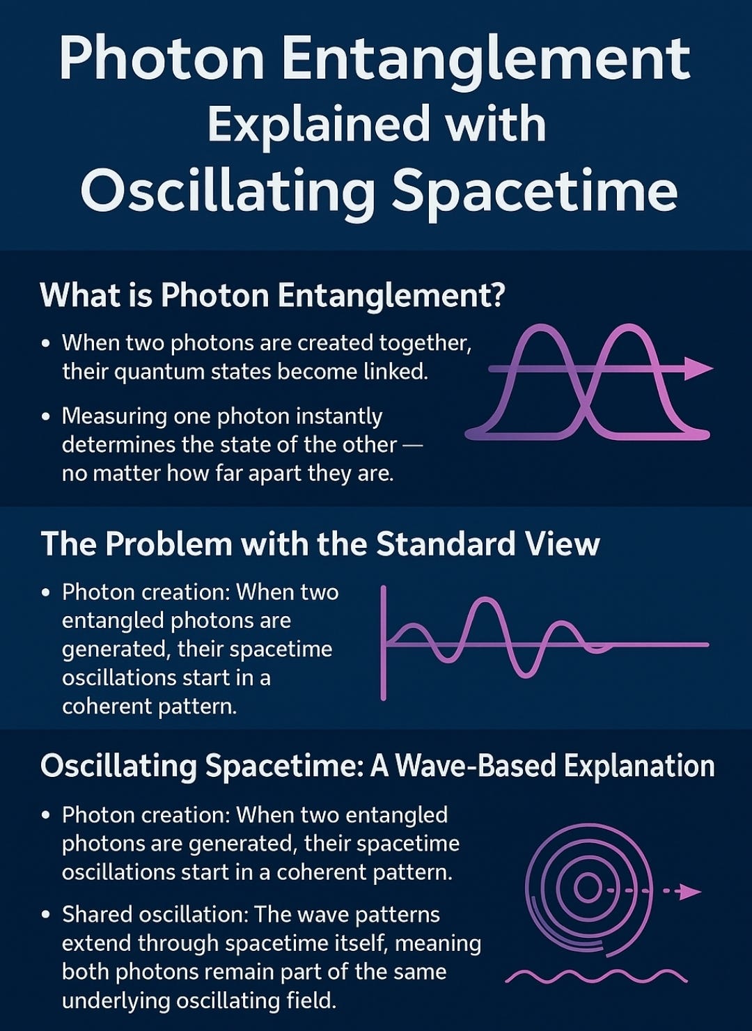 Photon Entanglement Explained with Oscillating Spacetime | by ...