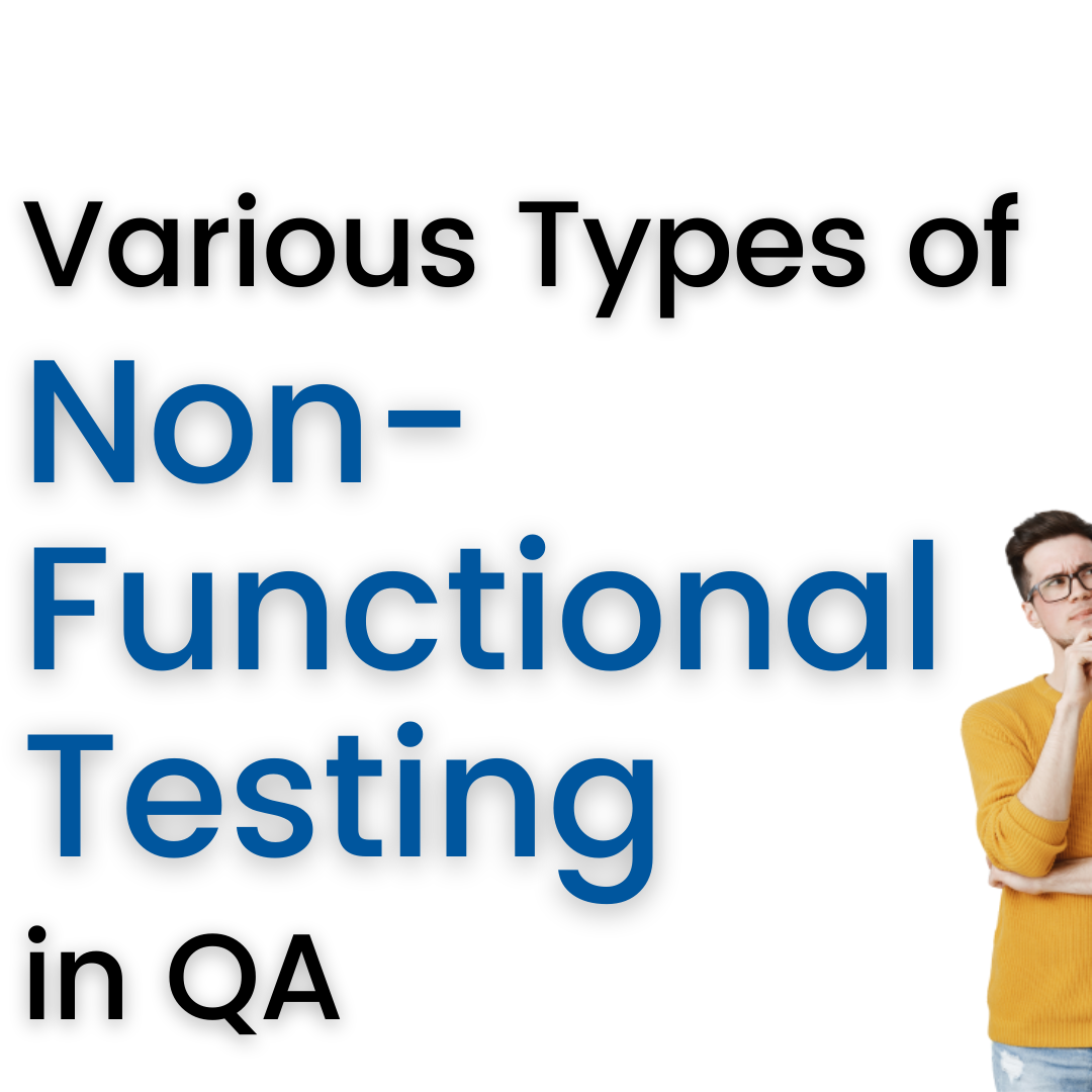Types of Non-Functional Testing. Non functional testing verifies the ...