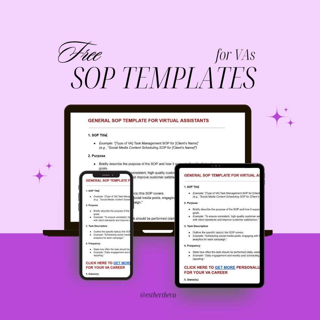 How I Transformed My Virtual Assistant Career with SOPs | by Esther| Remote Work | Nov, 2024 ...