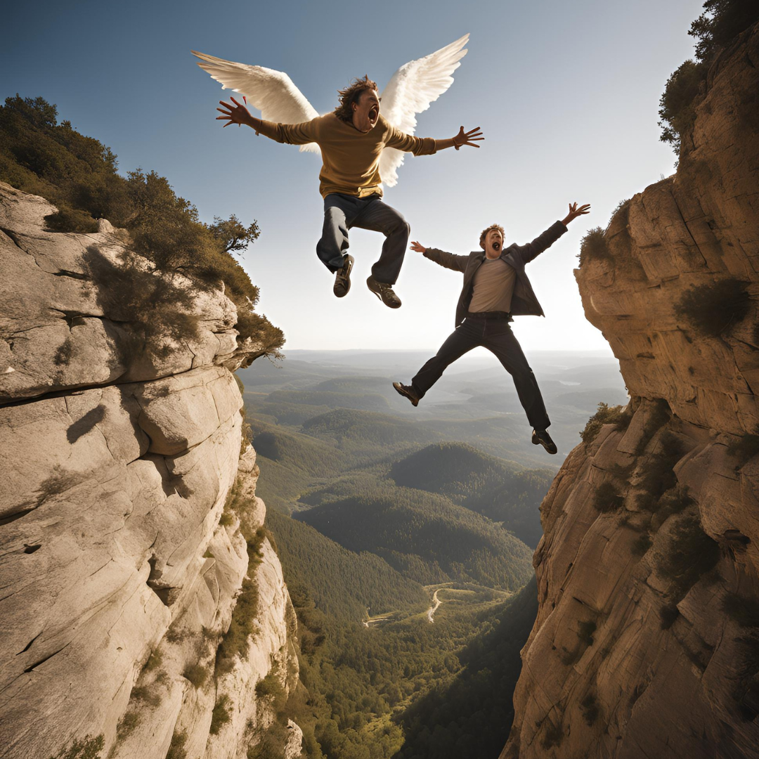 My Giggling Guardian Angel. Take the leap, better than a long life ...